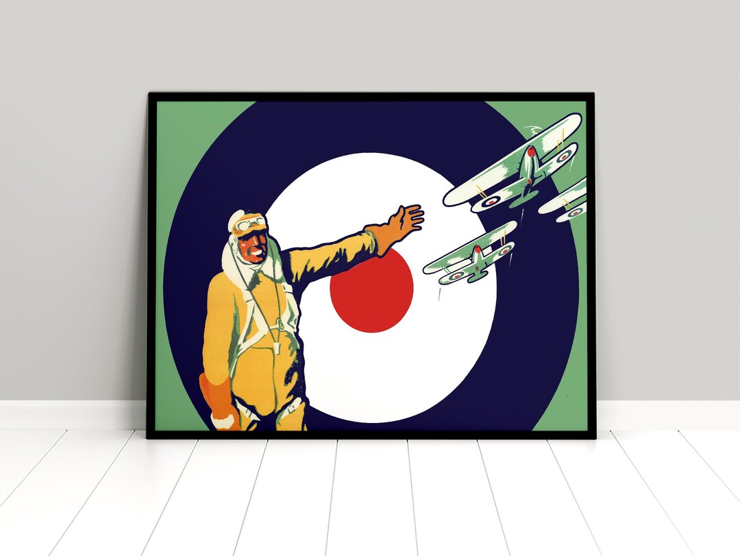 RAF WWI Poster: British Royal Air Force Propaganda Art Print - Etsy UK