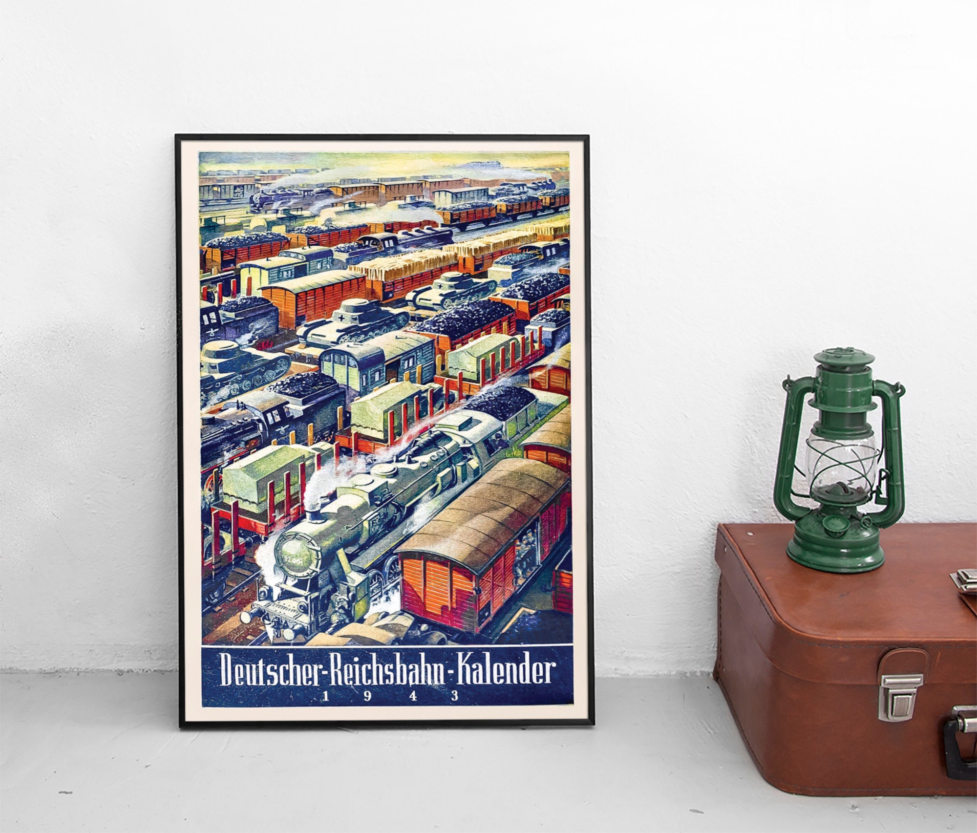 Poster -Deutscher Reichsbahn Kalender 1943- Deutsche Bahn Bundesbahn DB ...