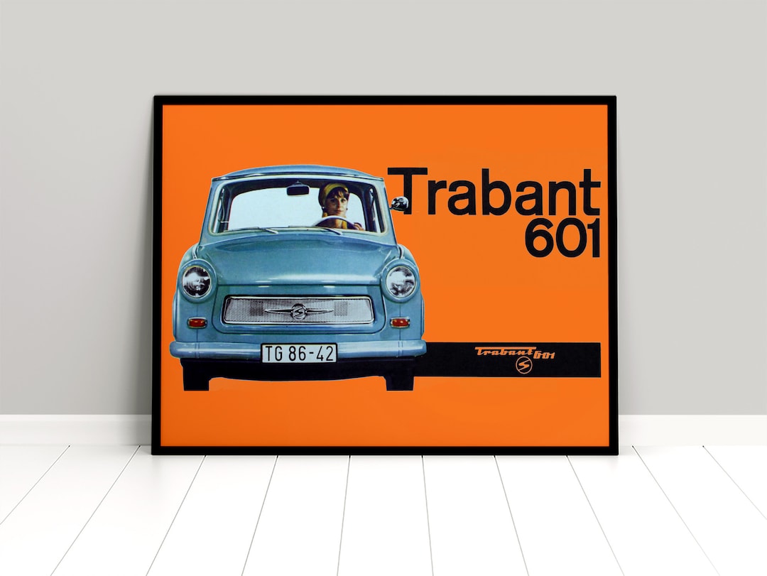 Poster Trabant Trabi Car GDR DDR Eastern Germany Advertisement Old ...