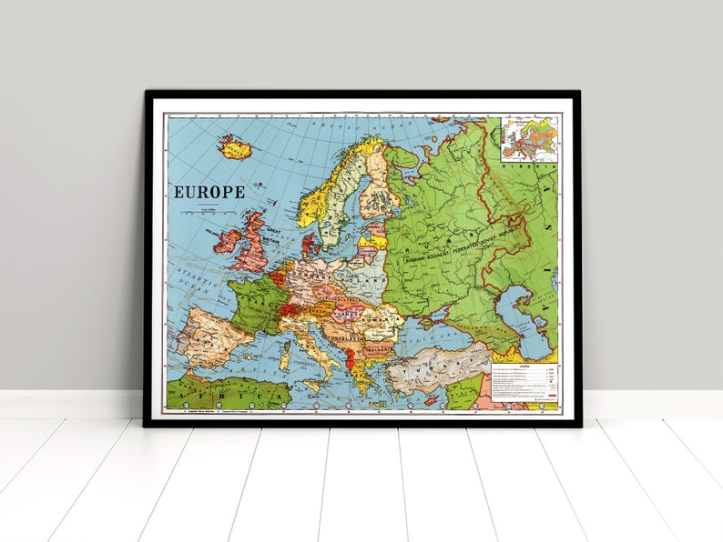 Historic Map of Europe (year 1923) / Interwar Period / World War ...