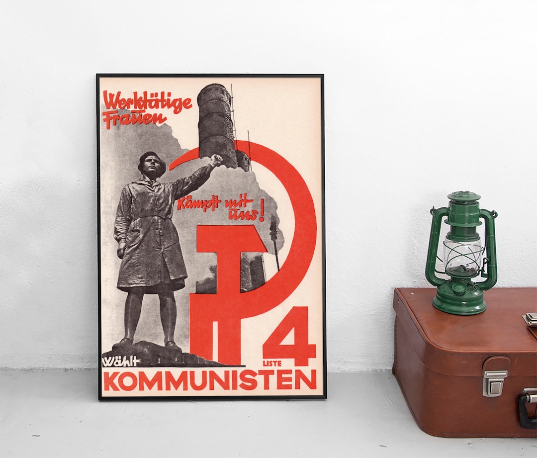 Election Poster "working Women! Vote Communists!" German Communist ...
