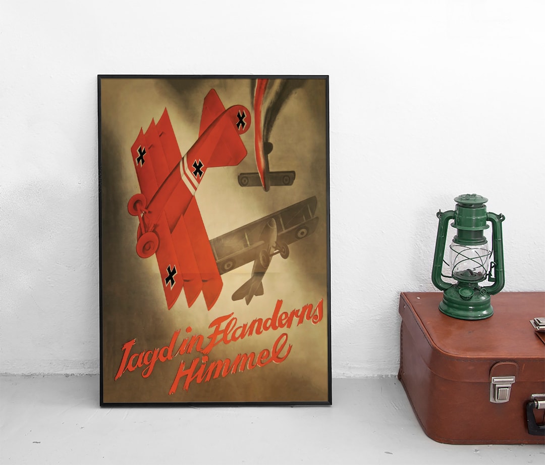 Imperial German WWI Poster "manfred Von Richthofen: Red Baron" - Etsy