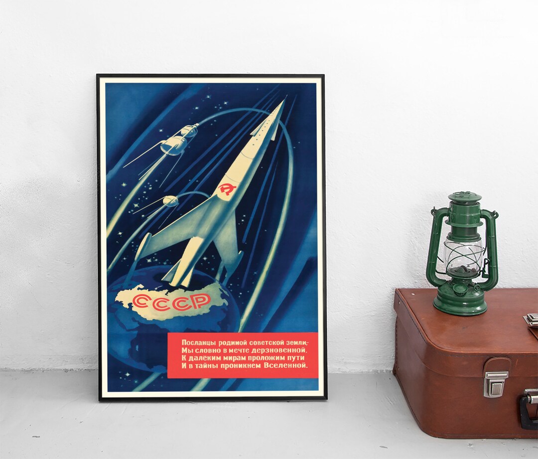 Soviet Propaganda Poster "envoys of Our Native Soviet Land" Wall Art ...