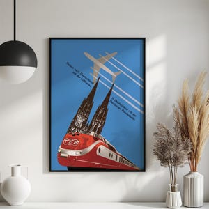 Poster German Railways TEE -to Germany With Lufthansa, Within Germany ...