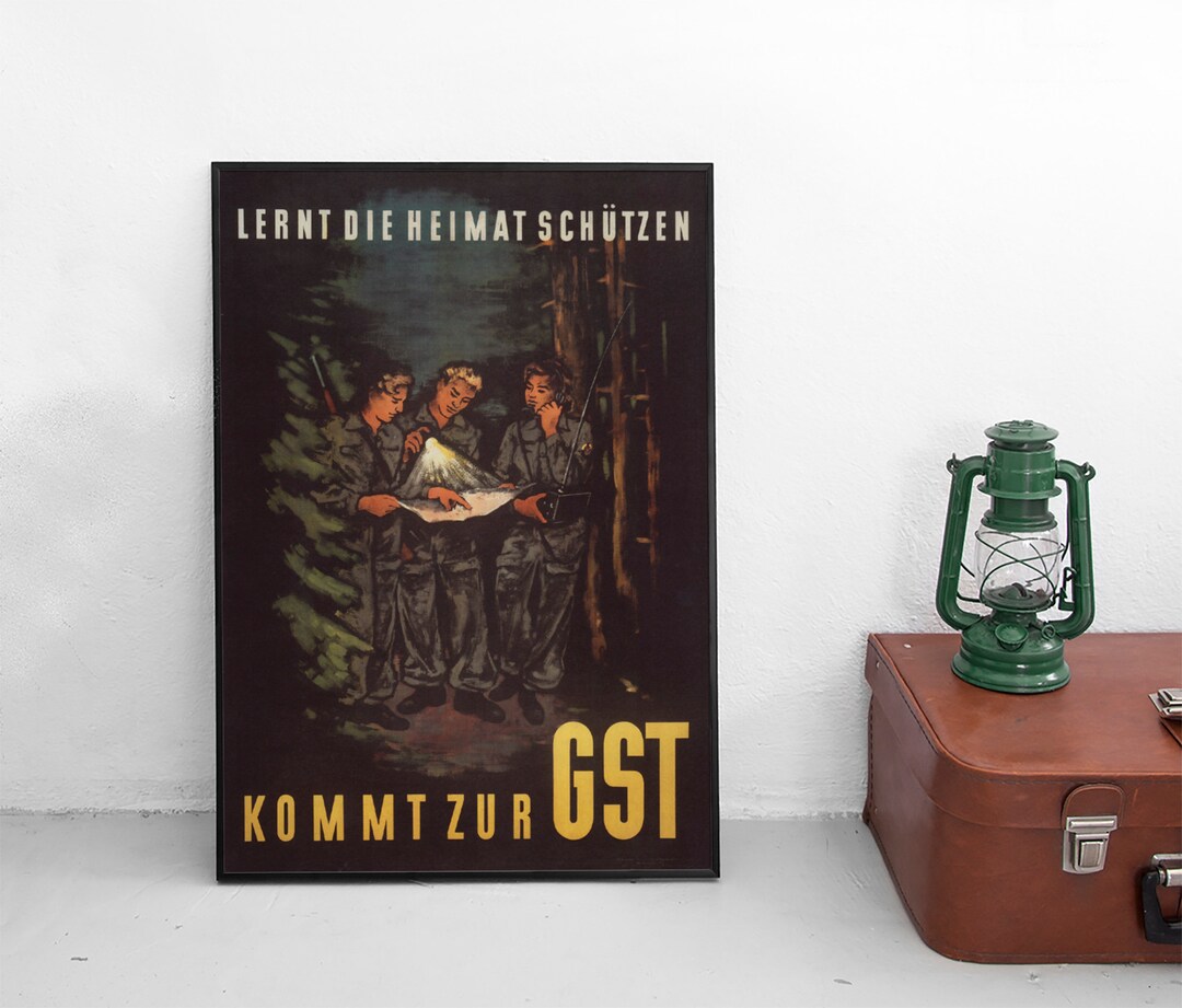 DDR Propaganda Poster: Join the Border Force, Eastern Germany - Etsy