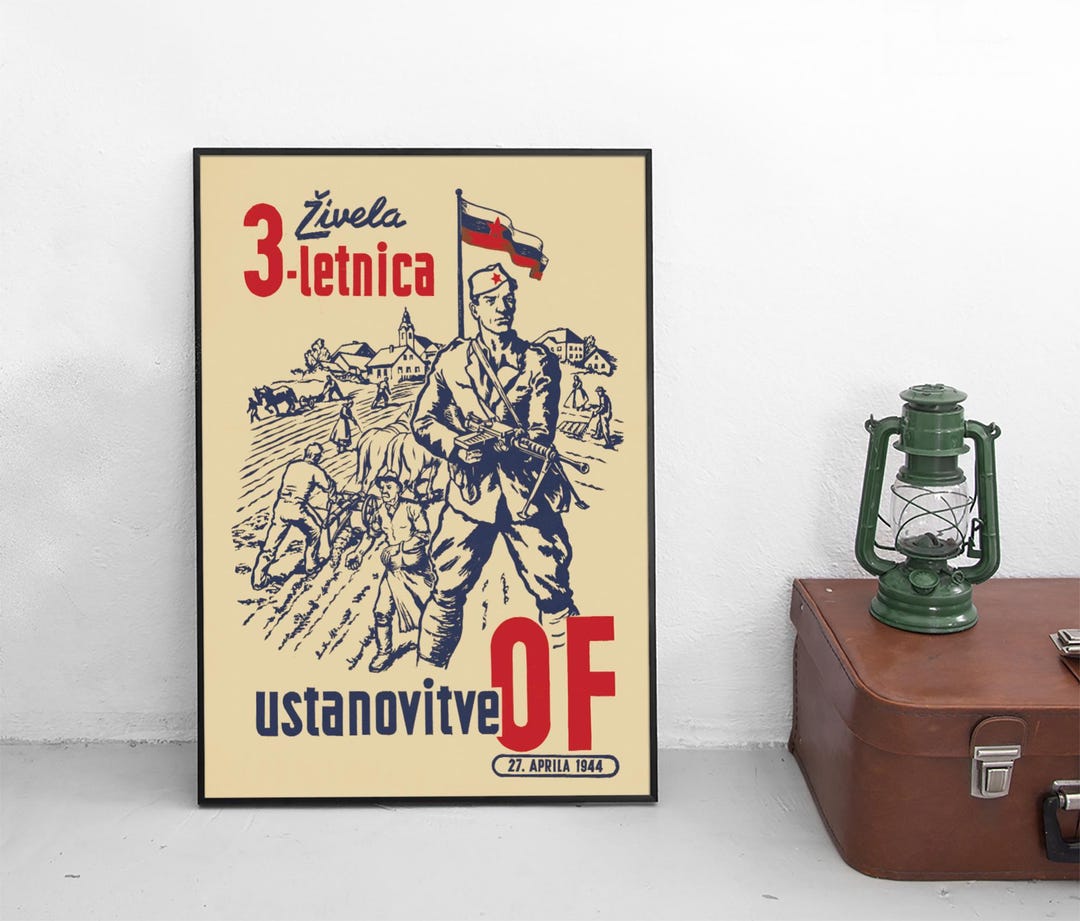 1944 Propaganda Poster "long Live the Socialist Federal Republic of ...