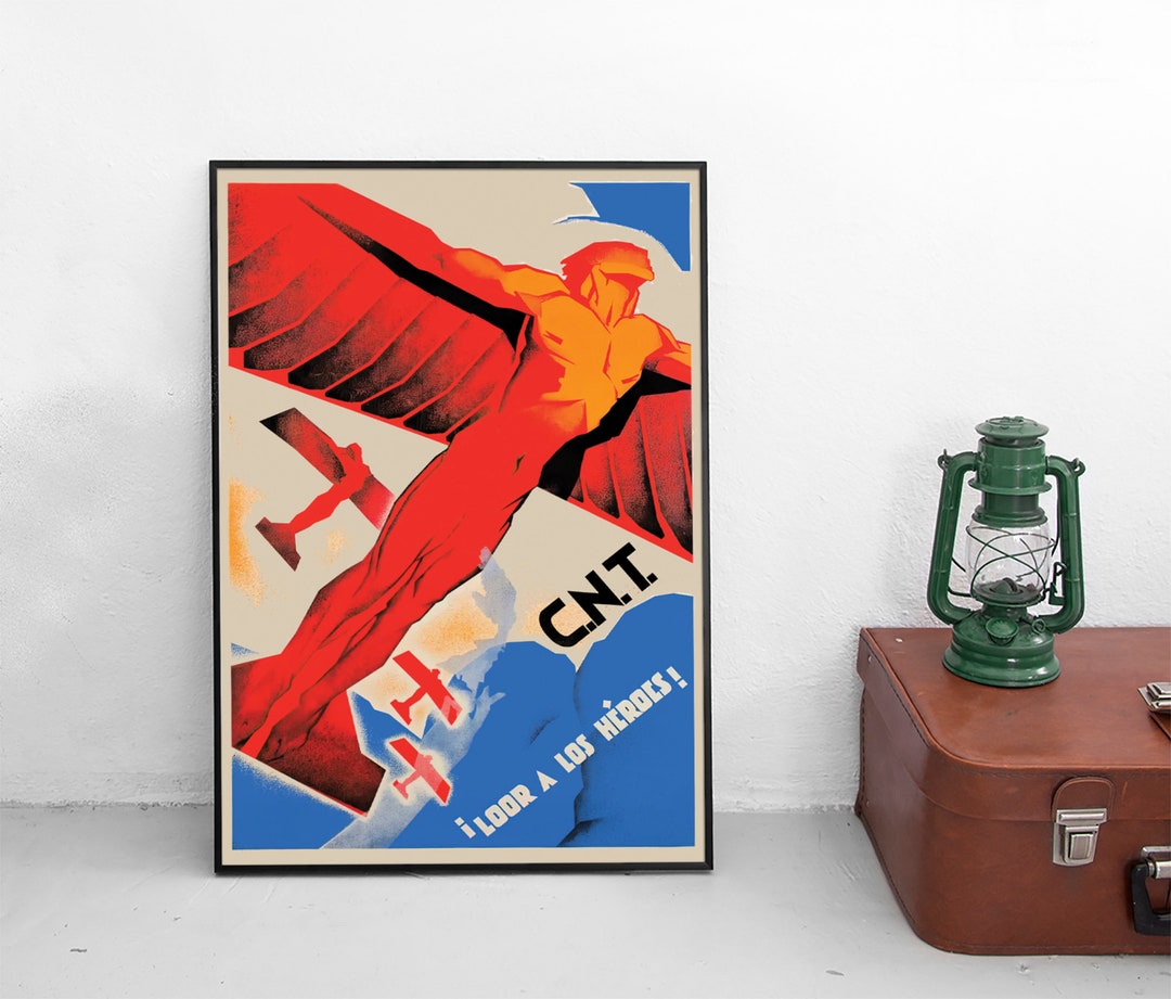 Spanish Civil War Propaganda Poster CNT praise Our - Etsy