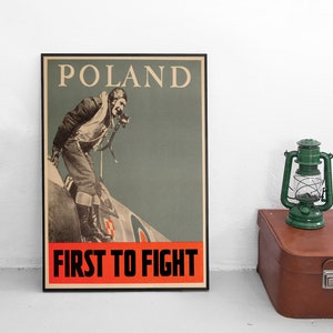 Poland Propaganda Posters World War Home Front War WWII Art Wall Print ...