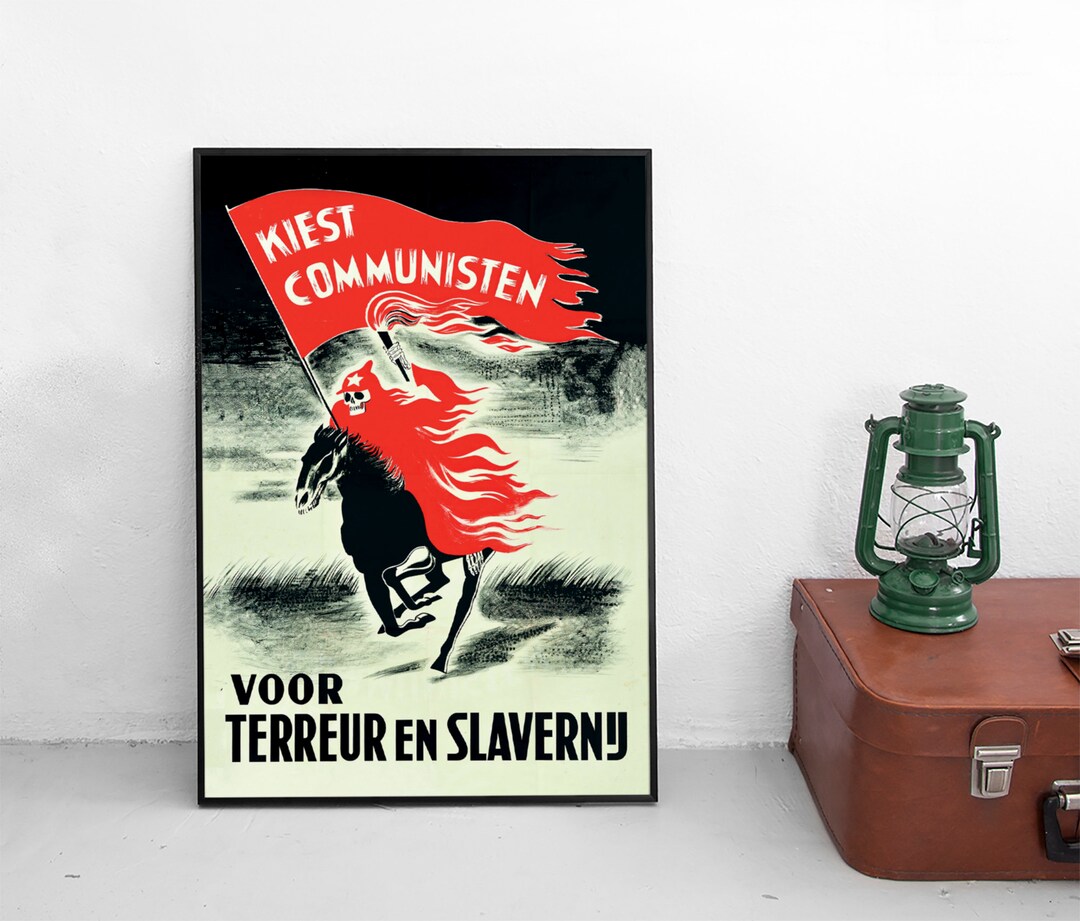 Anti-communist Dutch Propaganda Poster Netherlands Wall Art - Etsy