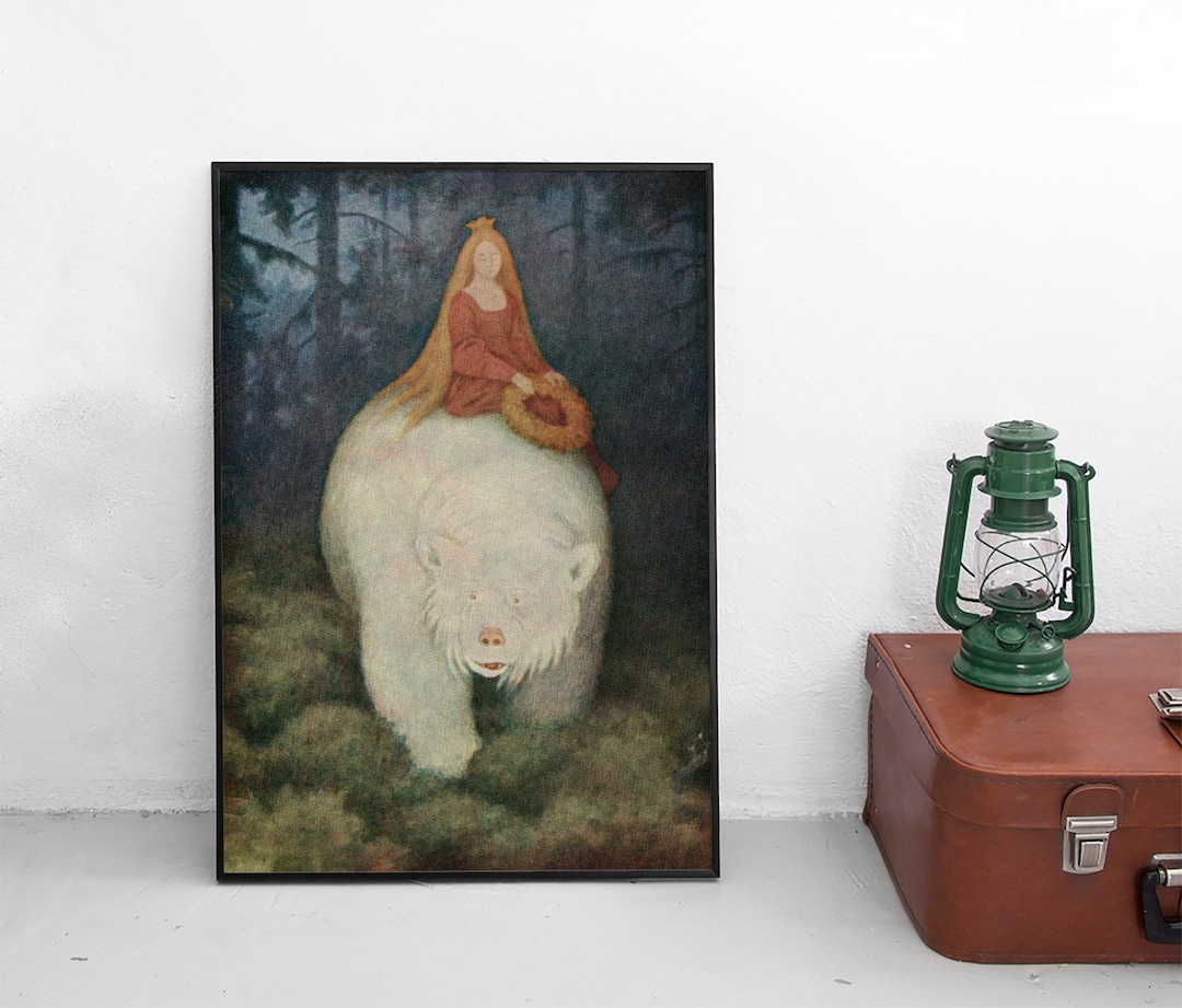 Poster Theodor Kittelsen: "kvitebjørn Kong Valemon" (the White Bear ...