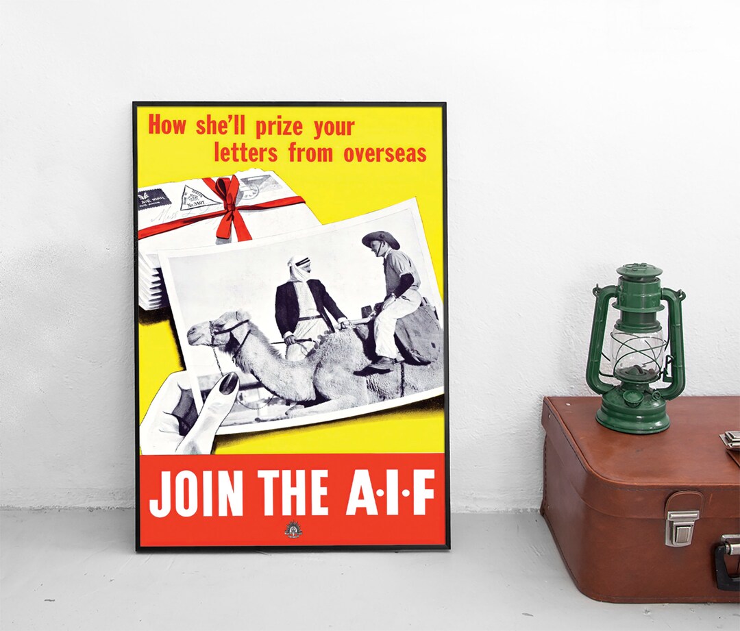 WWI Propaganda Poster Australia how She'll Price Your Letters From ...