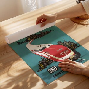 Poster German Railways TEE -safely Into the Heart of the Cities ...