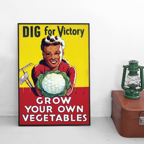 Dig for Victory Poster - Etsy UK