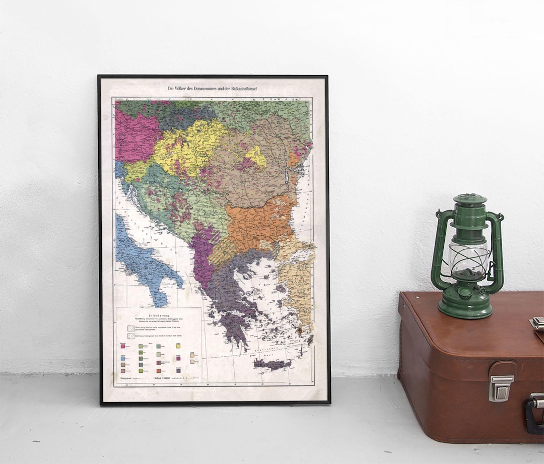 Wartime Map of the Balkan / Peoples, Languages, Ethnicity / Ethnic ...