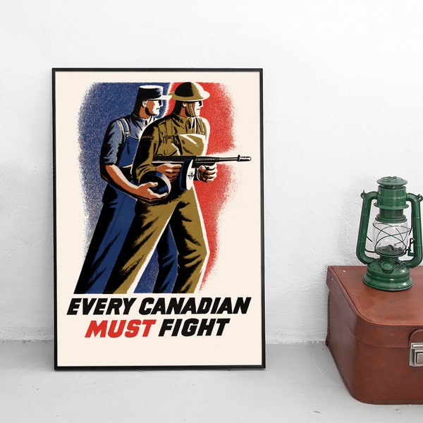 Canada War Poster - Etsy