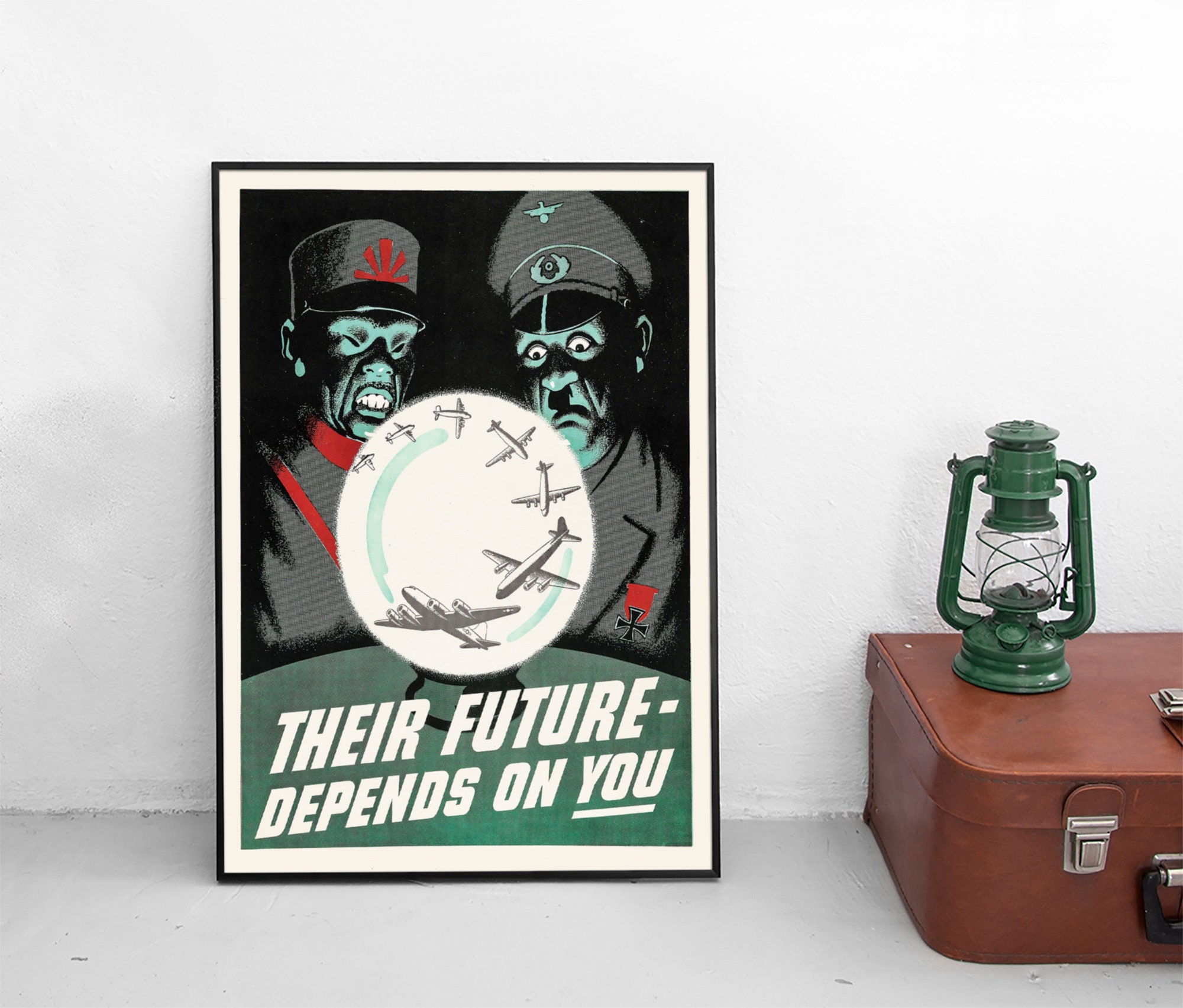 WWII Propaganda Poster: "their Future Depends on You" Art Print - Etsy