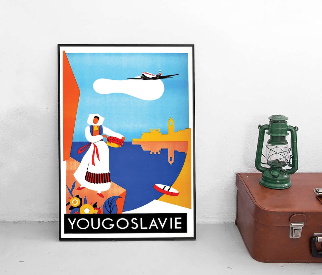 Travel Poster Advertisement Yougoslavie/ Yugoslavia (croatia ...