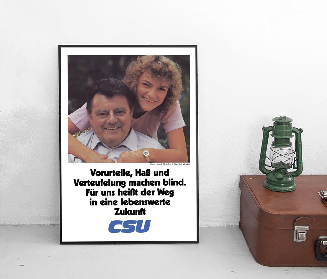 CSU Election Poster "prejudice, Hate & Demonization Are Making Blind ...