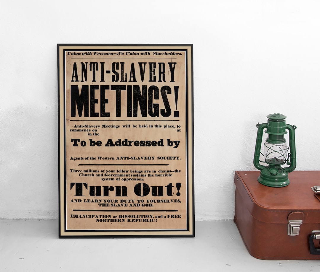 Historic Advertisement Poster -anti-slavery Meetings- Decolonisation ...