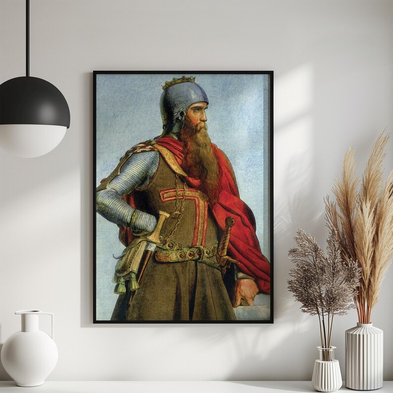 Frederick Barbarossa Poster: Imperial German Holy Roman Emperor Art ...