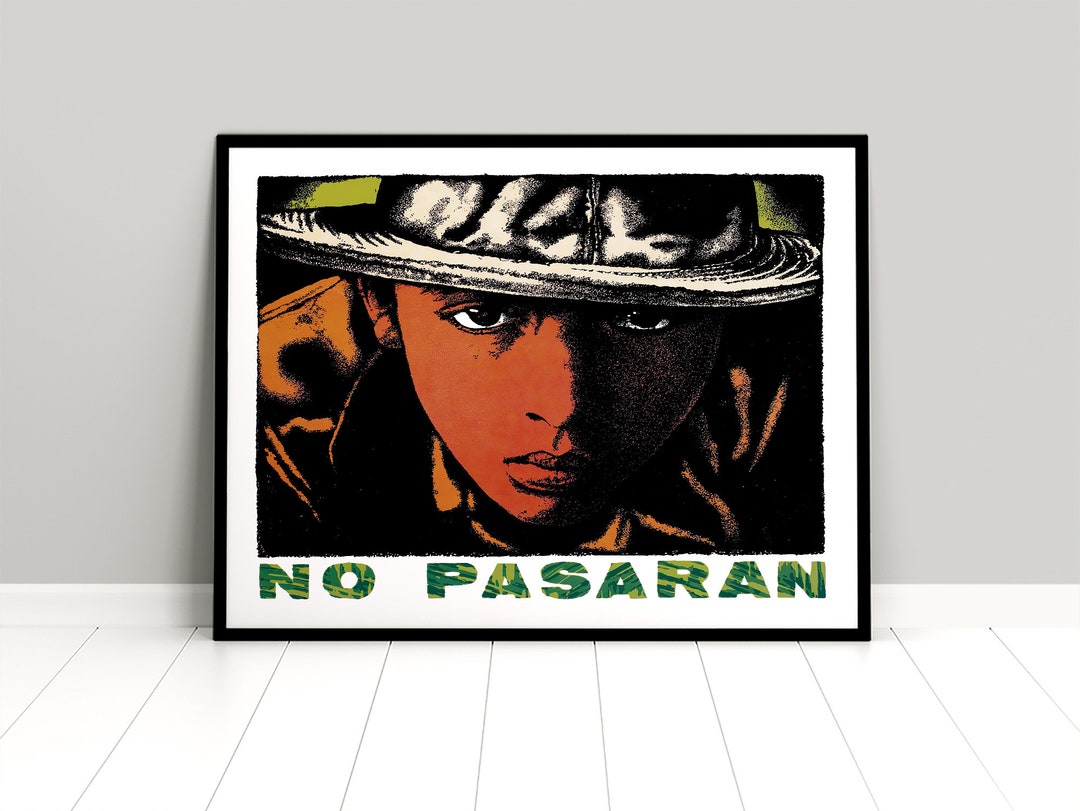 1970s Poster Black Panther - No Pasaran- Decolonisation Art Wall Print ...