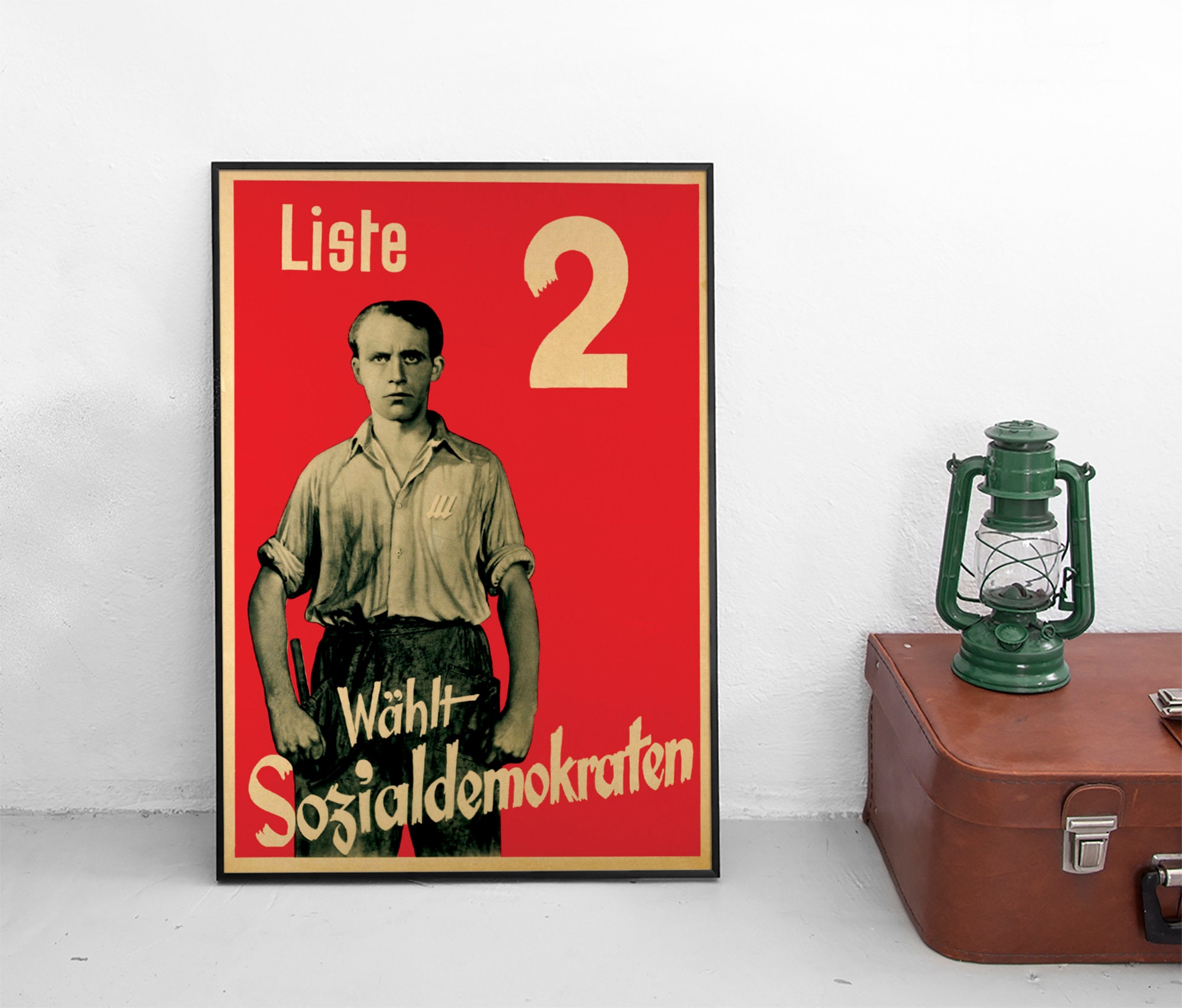 Election Poster 1932 German Labour Party SPD Wall Print Weimar - Etsy