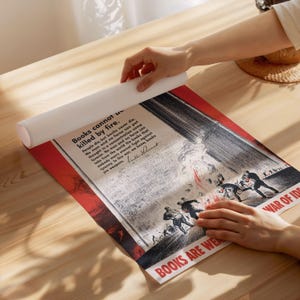 Propaganda Poster USA "books Cannot Be Killed by Fire. Books Are ...