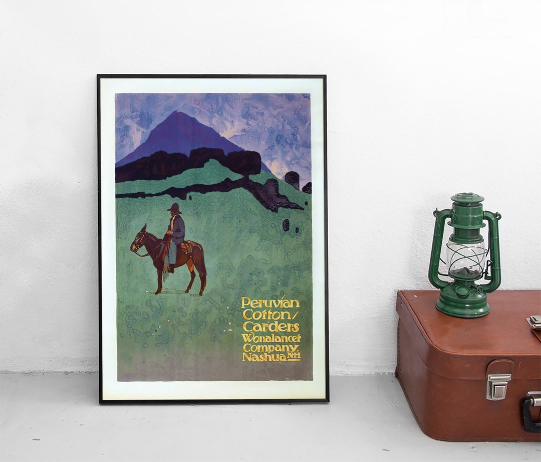 Poster Advertisement "peruvian Cotton Carders" South America Peru Home ...