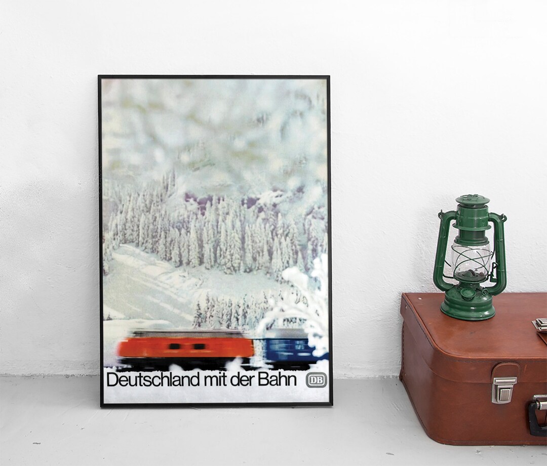 Poster German Railways -germany by Train- Deutsche Bundesbahn DB Print ...