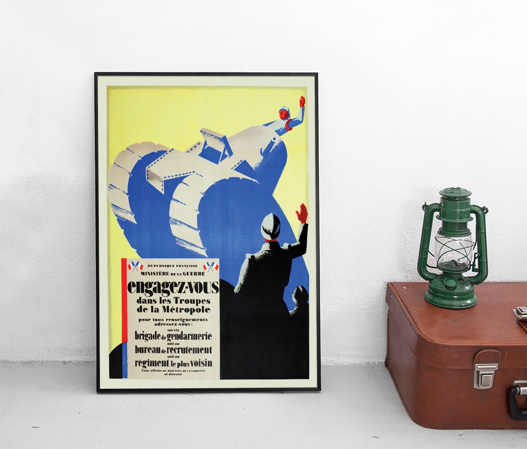 WWI French Propaganda/ Recruitment Poster 1916 / France / First World ...