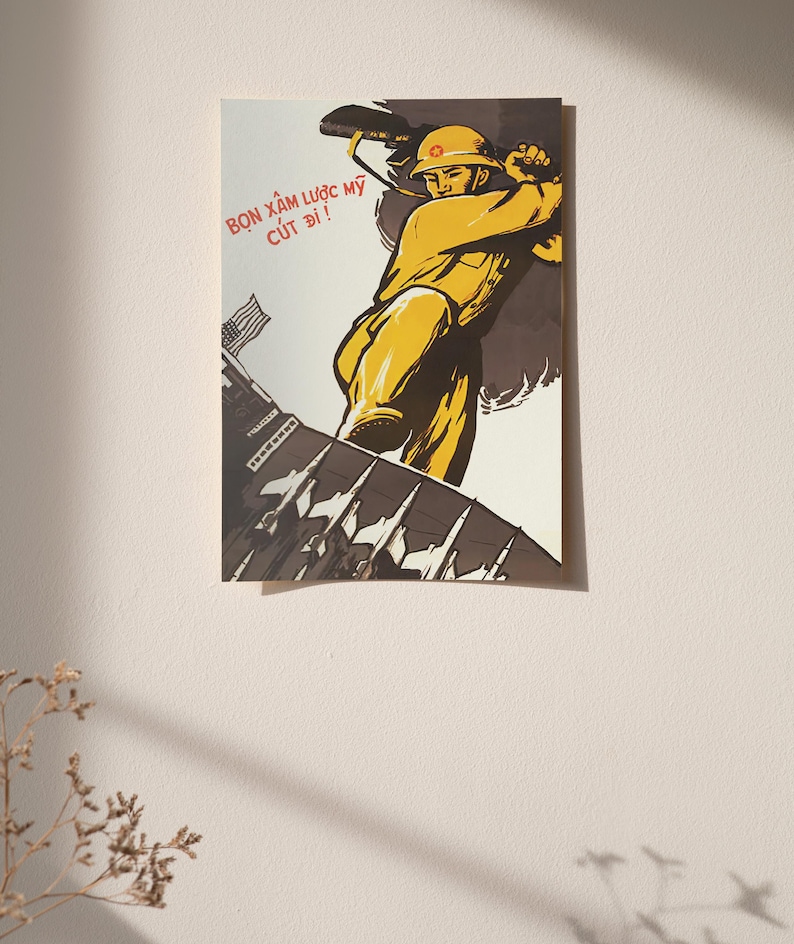 Vietnam War Propaganda Poster: 1966 Anti-us Print - Etsy