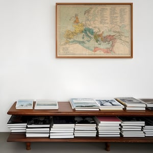 Map of the Roman Empire Around AD 395 / 4th Century CE / Wall Print ...