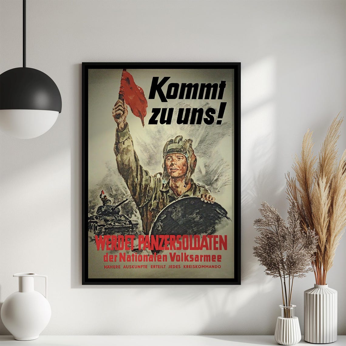 Eastern German Propaganda Poster "come to Us! Tank Units" - Etsy
