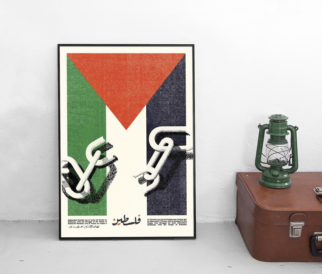 Poster OSPAAAL "solidarity With the People of Palestine" - Etsy