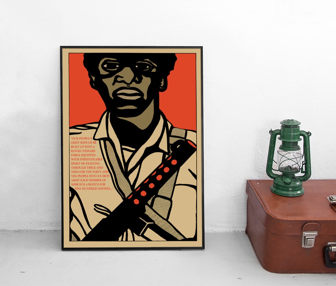 1970s Poster -black Panther- Decolonisation Art Wall Print Home Decor ...