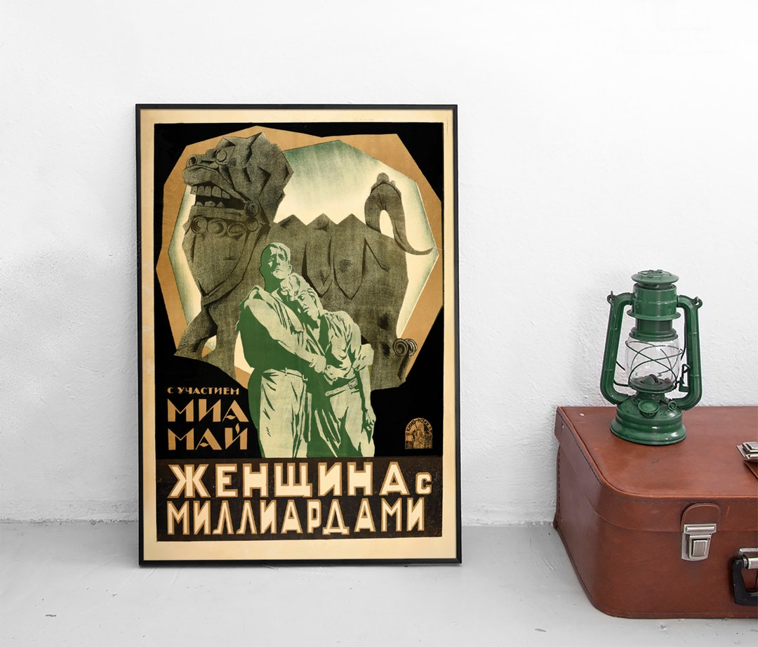 Vintage "mistress of the World" Movie Poster (1919), Weimar Republic ...