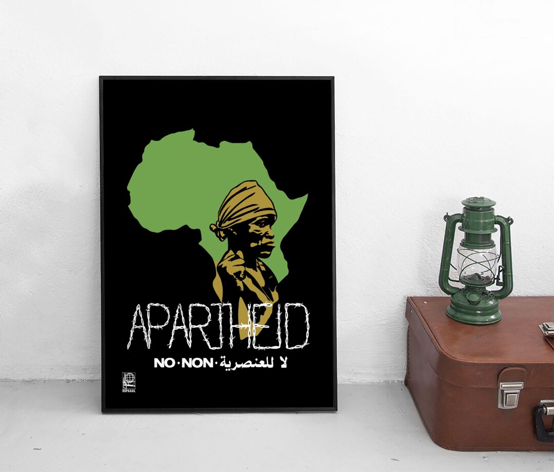 Poster "apartheid - No!" Anti Apartheid OSPAAAL Propaganda ...