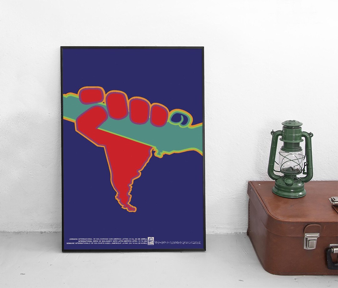OSPAAAL Poster "international Week of Solidarity With Latin America" - Etsy