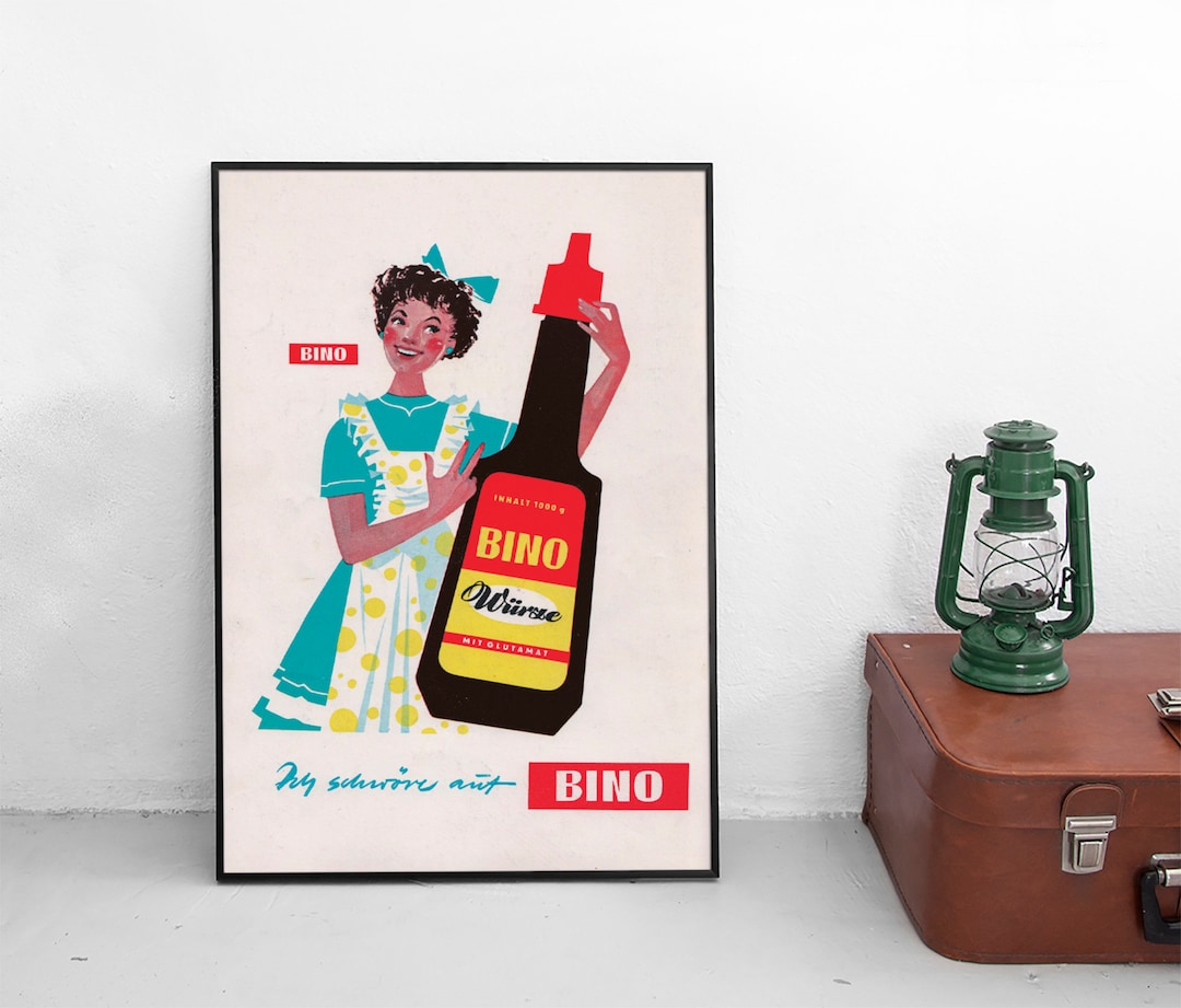 GDR Advertisement Poster bino Seasoning Sauce Eastern Germany DDR Print ...