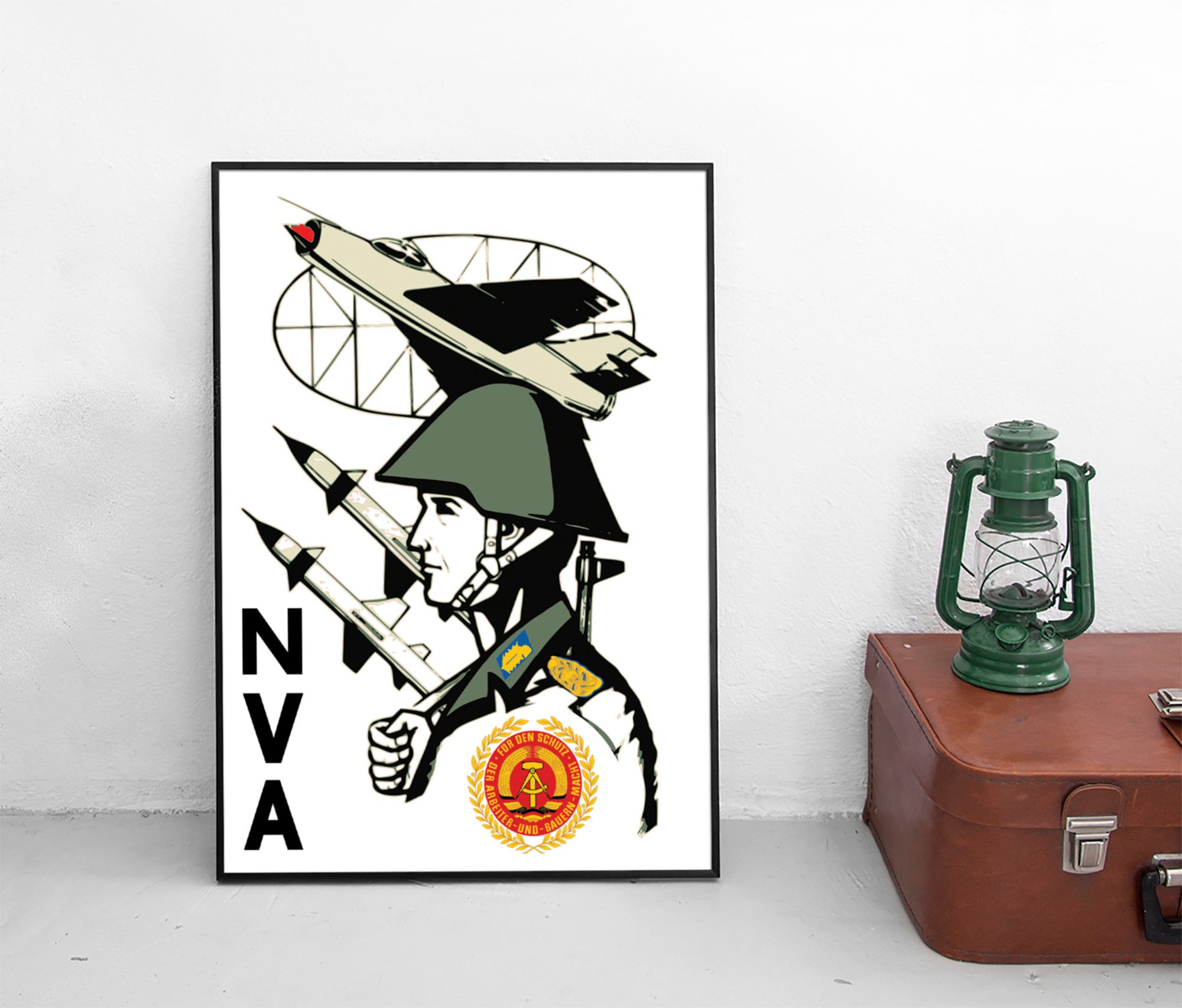 GDR Propaganda Poster NVA Nationale Volksarmee National - Etsy
