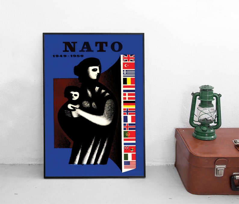 Propaganda Poster NATO 10 Years Nato Print - Etsy