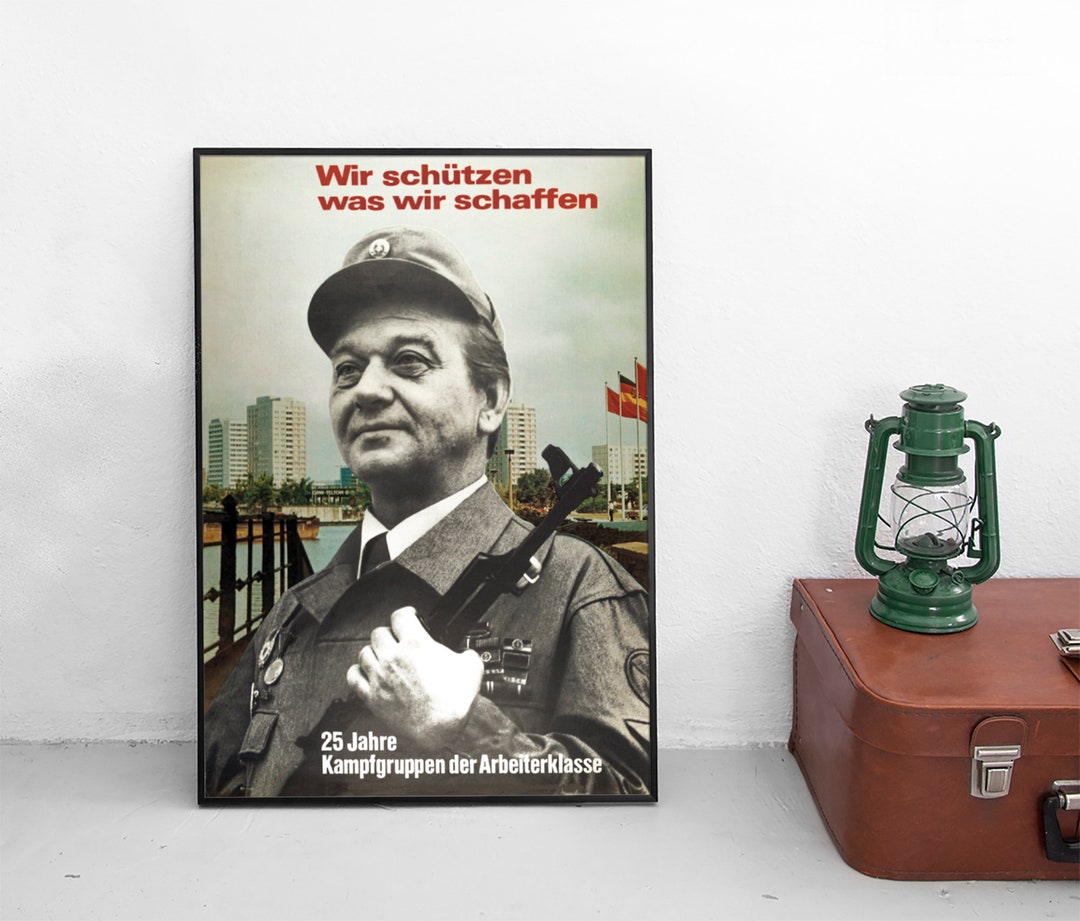 GDR Propaganda Poster we Protect What We Create People's Police ...