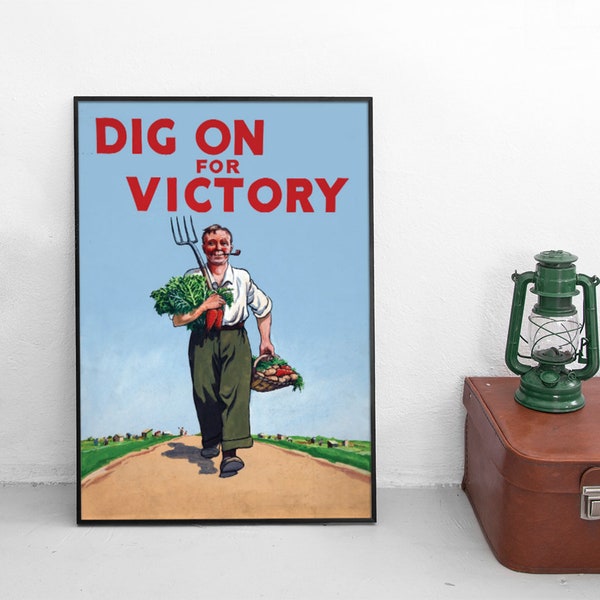 Dig for Victory Poster - Etsy UK