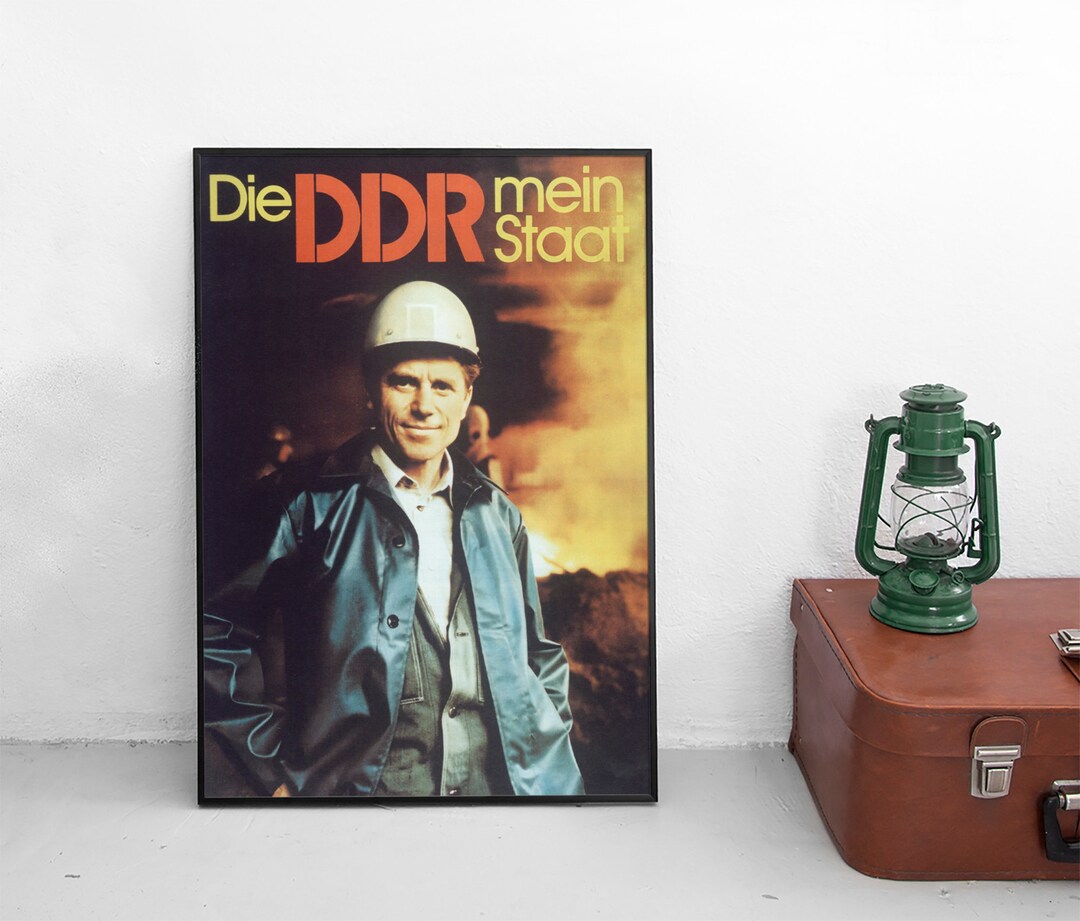 Poster Eastern Germany gdr. My Country DDR GDR Propaganda Print Wall ...
