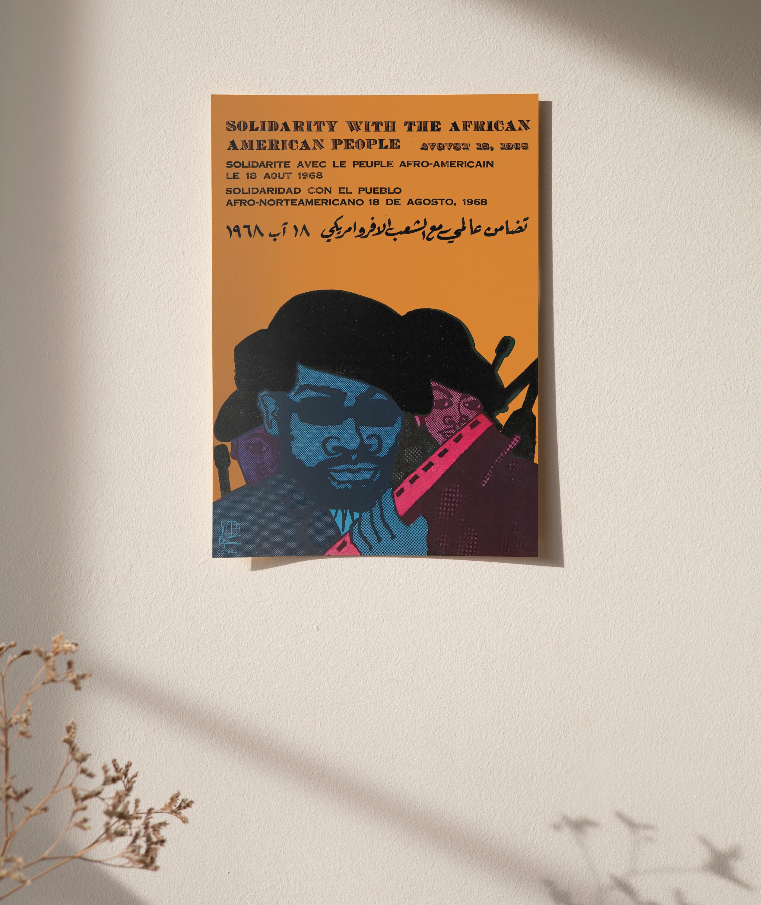 1968 OSPAAAL Poster "solidarity With the African-american People" - Etsy