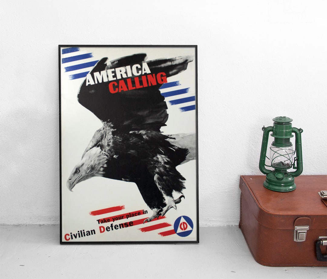 Propaganda Poster USA -america Calling. Take Your Place in Civilian ...