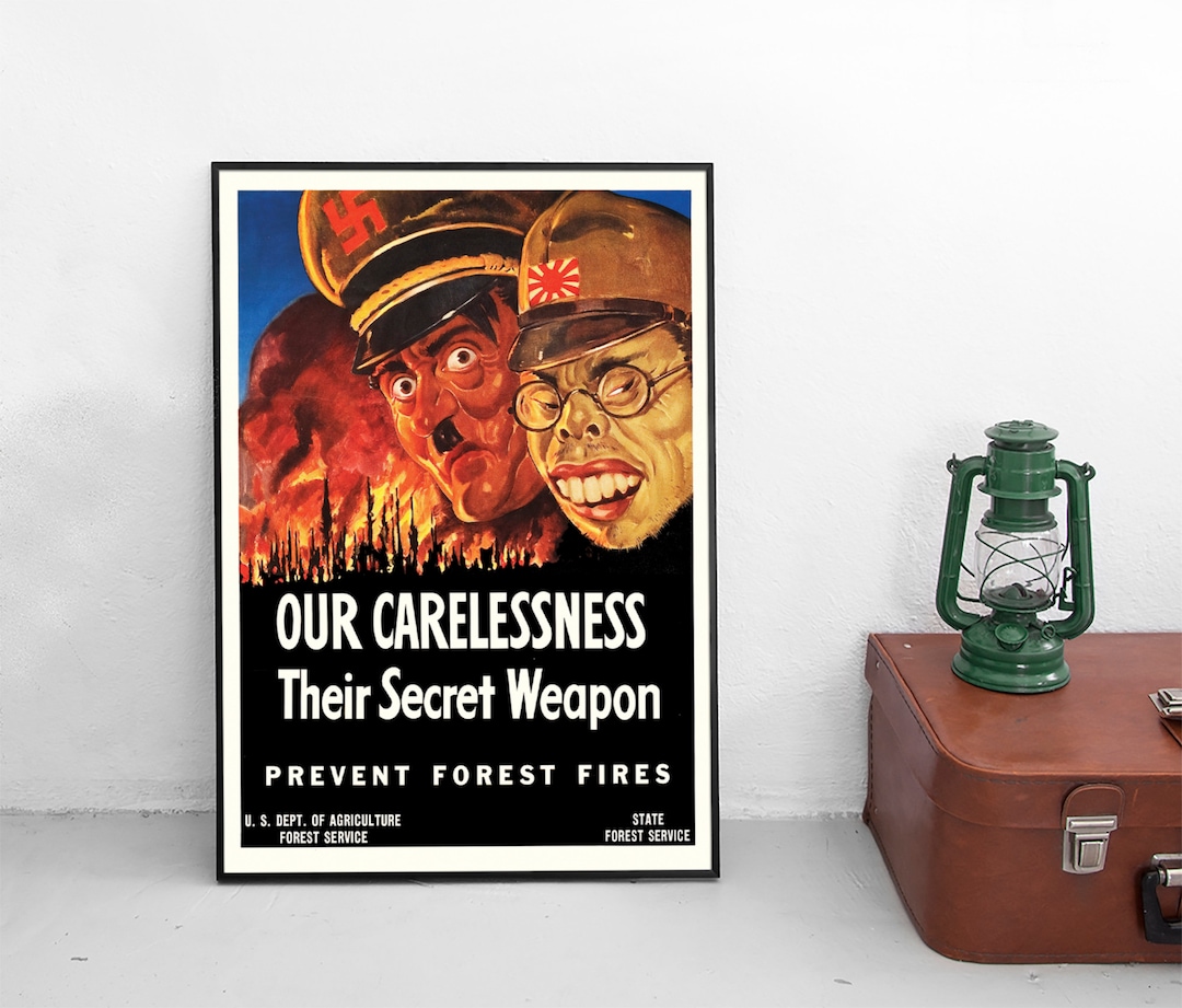 Propaganda Poster USA "prevent Forest Fires - Our Carelessness: Their ...