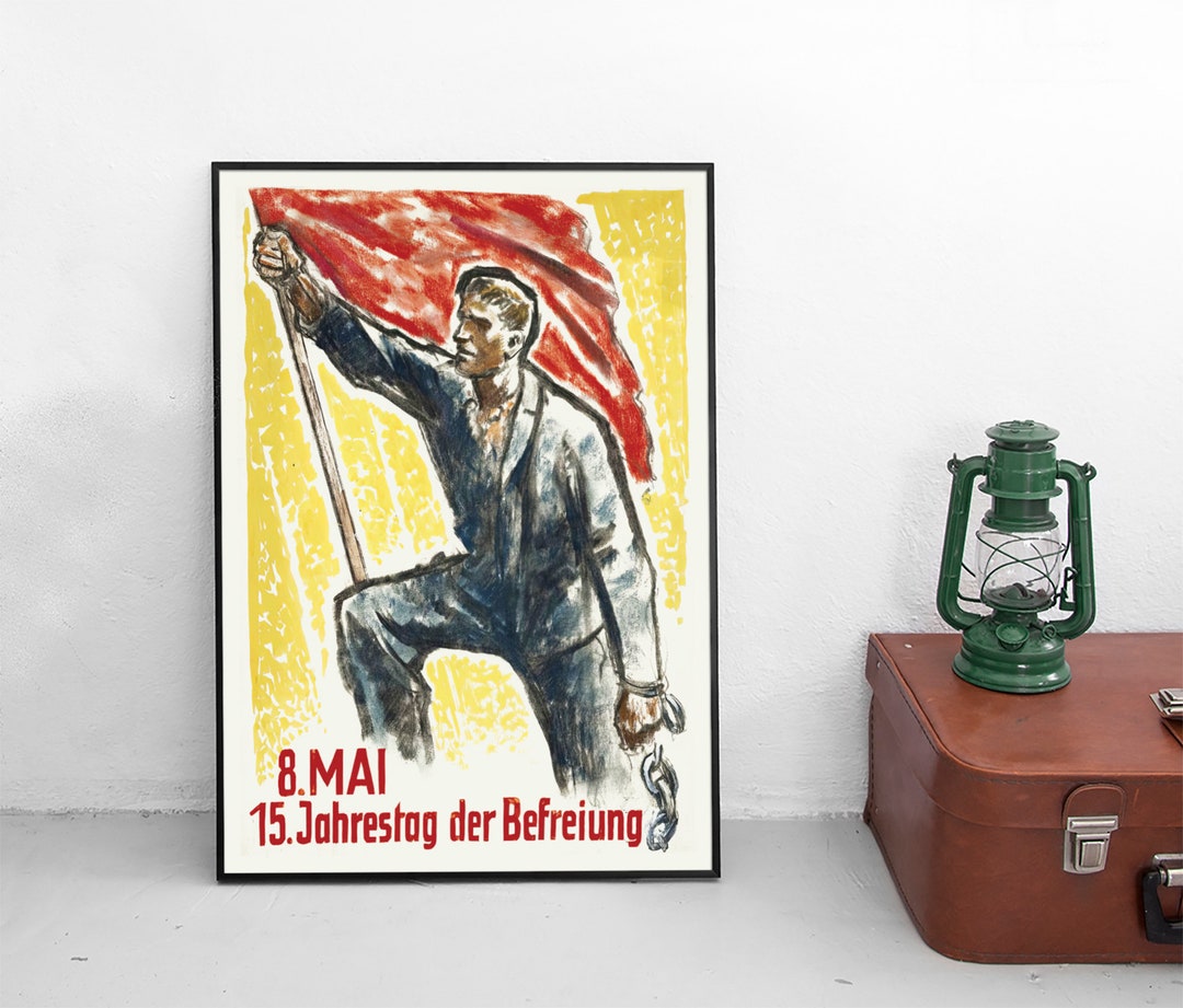 GDR Propaganda Poster "may 8th, Day of Liberation" DDR Eastern Germany ...