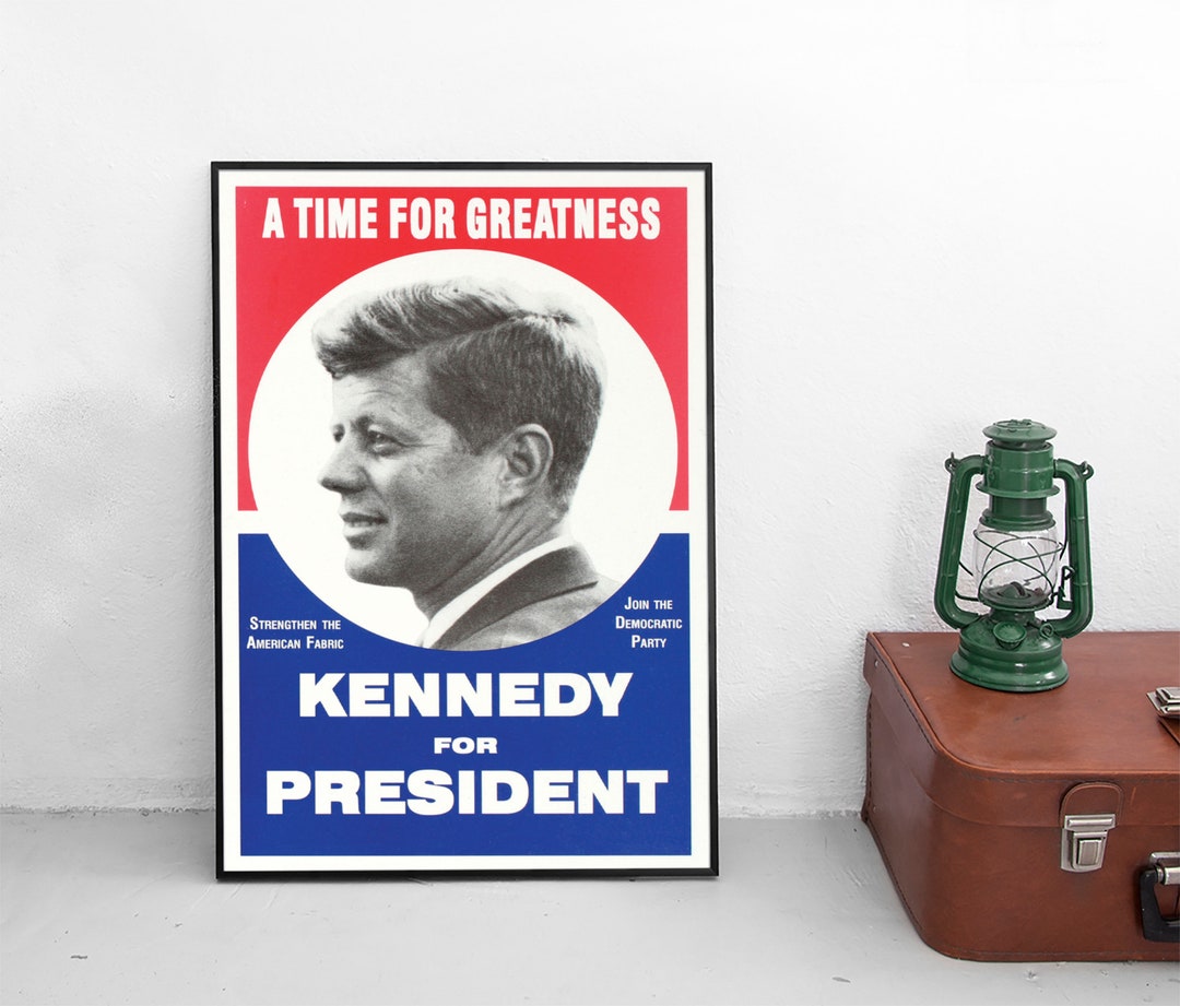 Election Poster "time for Greatness" John F Kennedy - Etsy