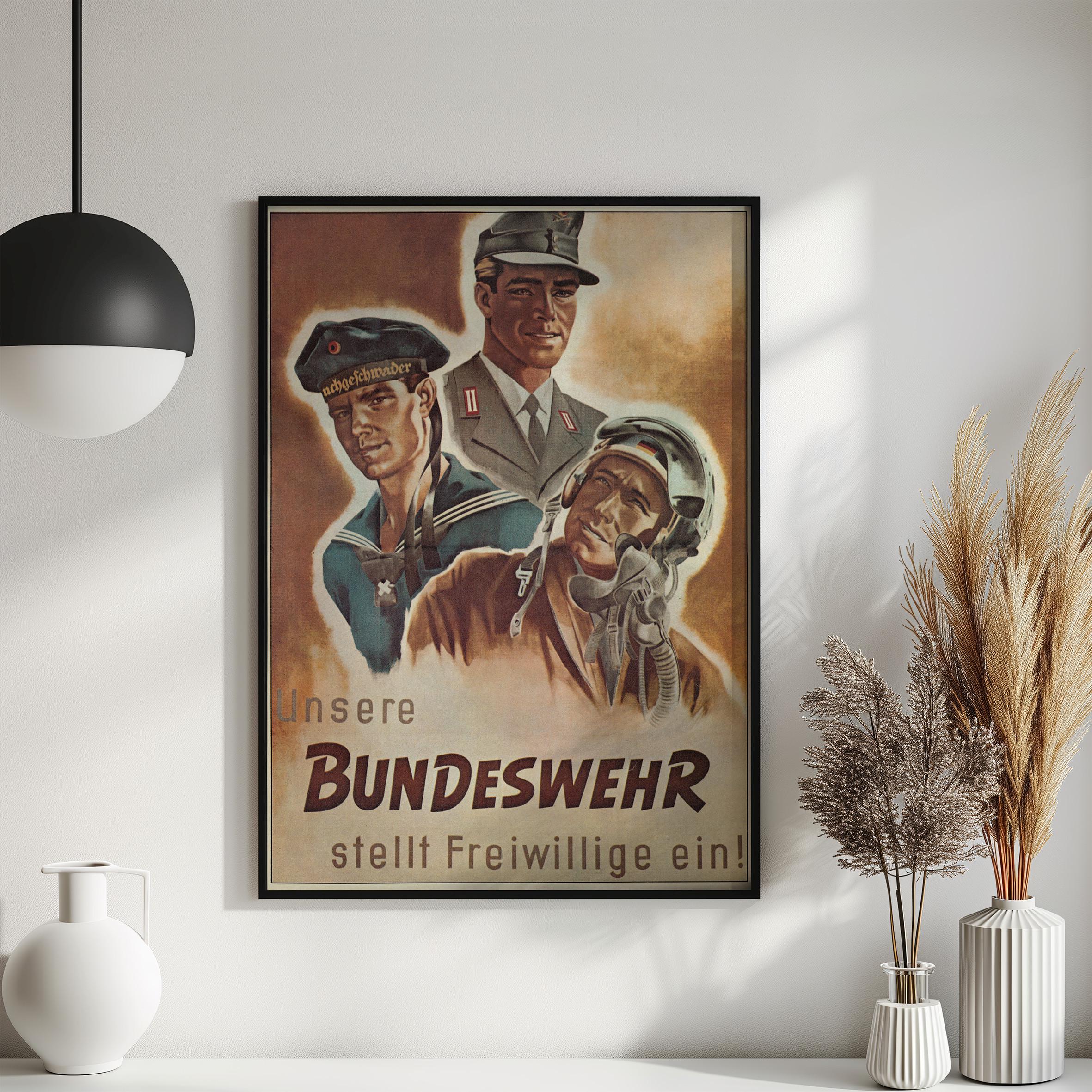Propaganda Poster Western Germany "we Are Recruiting Volunteers" Print ...